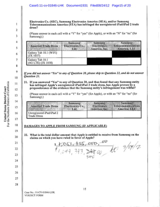 Amended jury verdict form | PDF