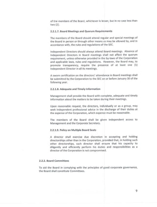 Amended manual on_corporate_governance | PDF