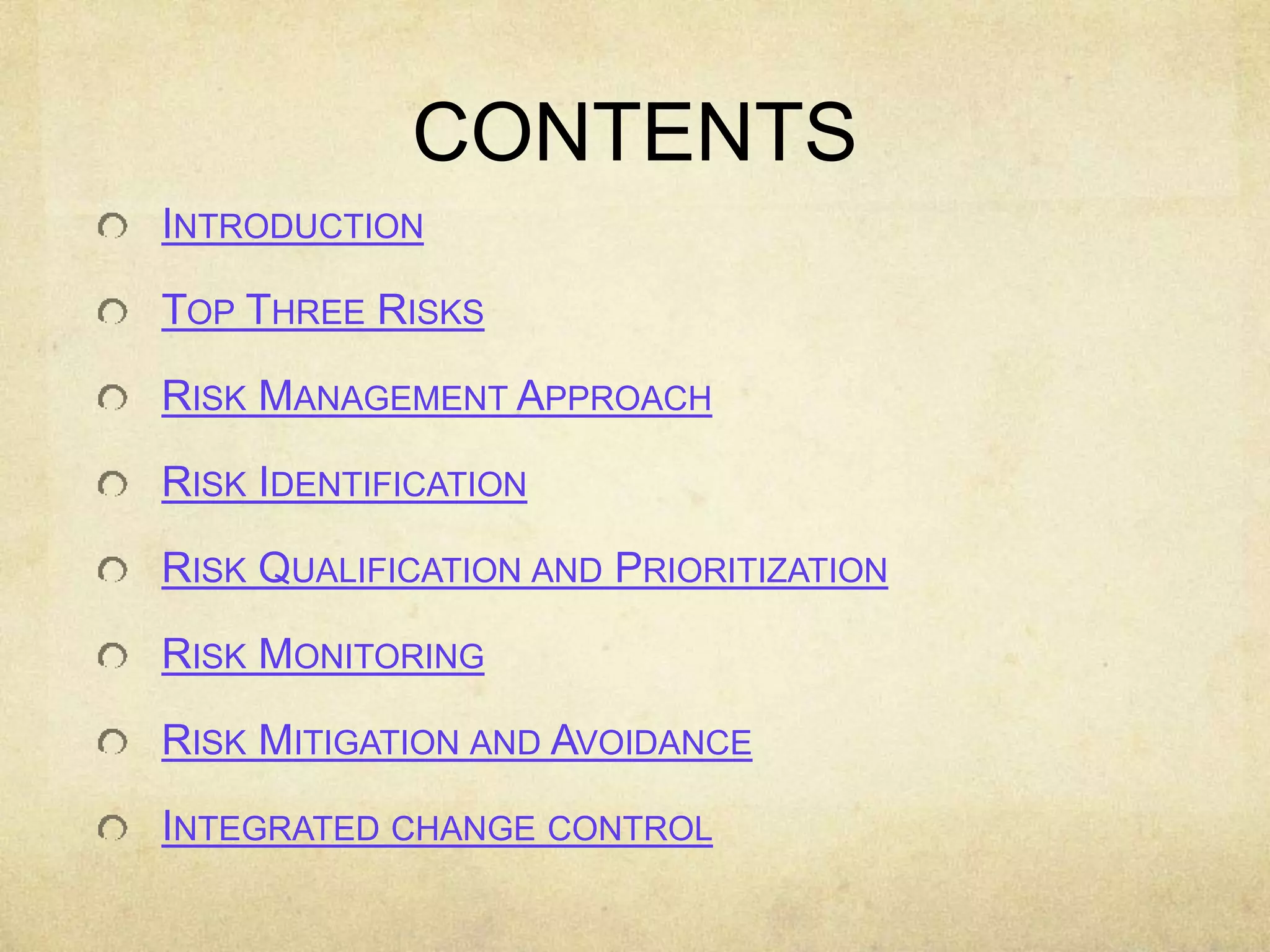 Risk Management Plan Slides | PPTX