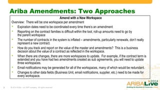 Amending Contracts in Ariba – A Best Practices Approach | PPTX