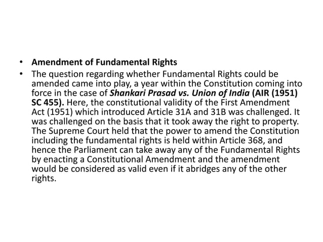 INDIAN CONSTITUTION AMENDMENT | PPT