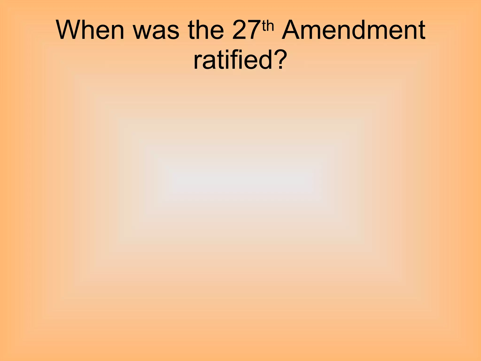 Amendment 27 | PPT