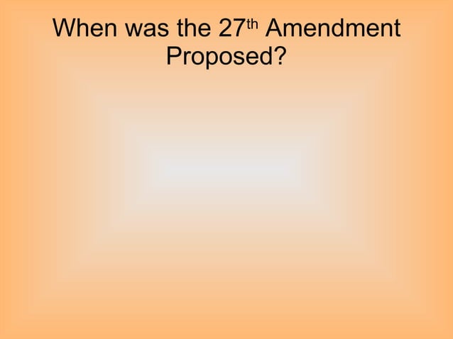 Amendment 27 | PPT