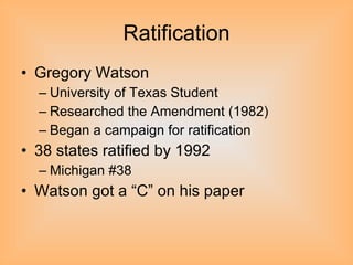 Amendment 27 | PPT