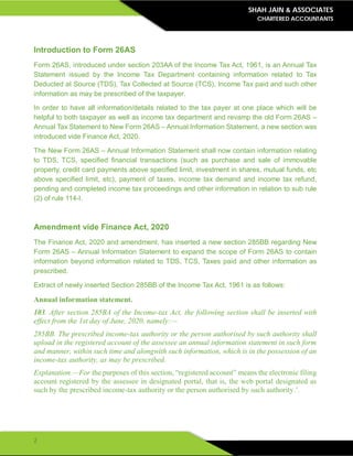 Amendment and Notification Relating to Form 26 AS | PDF