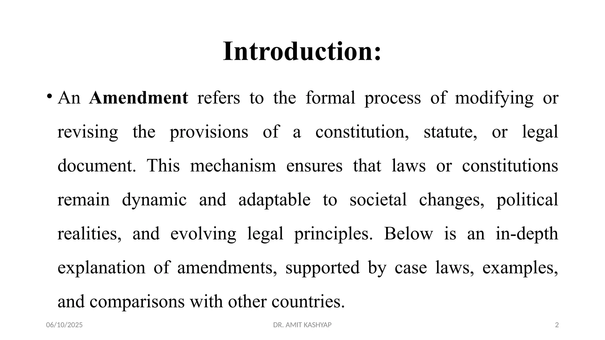 Constitutional Amendment: Meaning, Definition, Types, and Comparative ...
