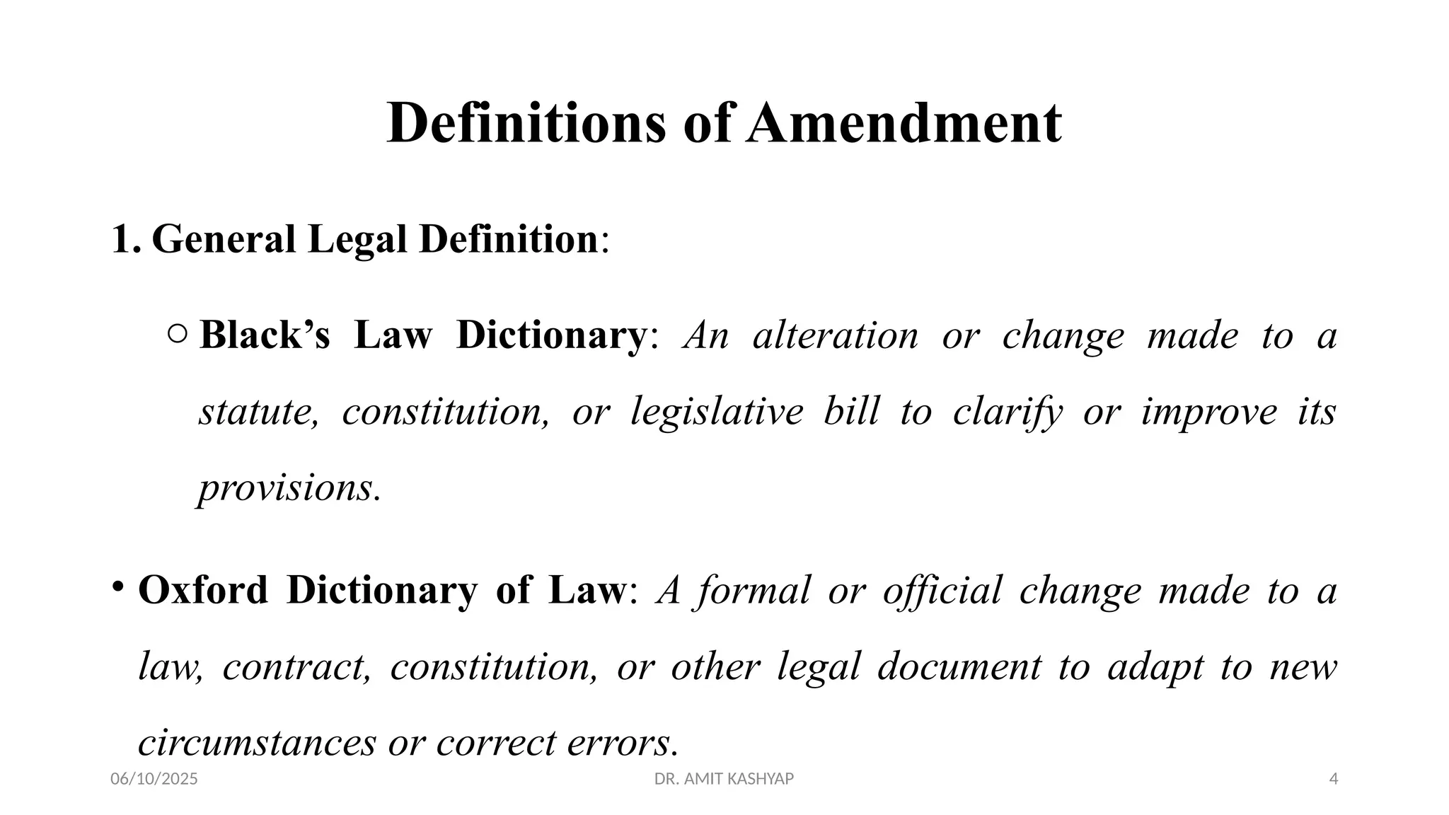 Constitutional Amendment: Meaning, Definition, Types, and Comparative ...