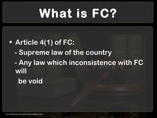 Amendment of fc | PPT