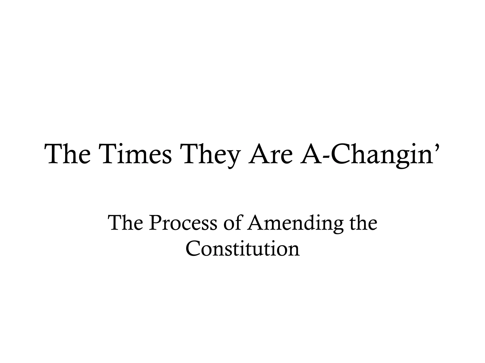 Amendment process | PPT