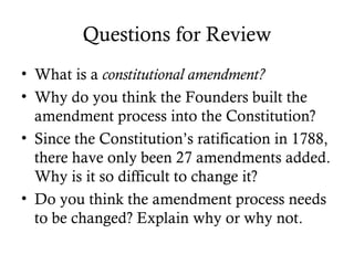 Amendment process | PPT