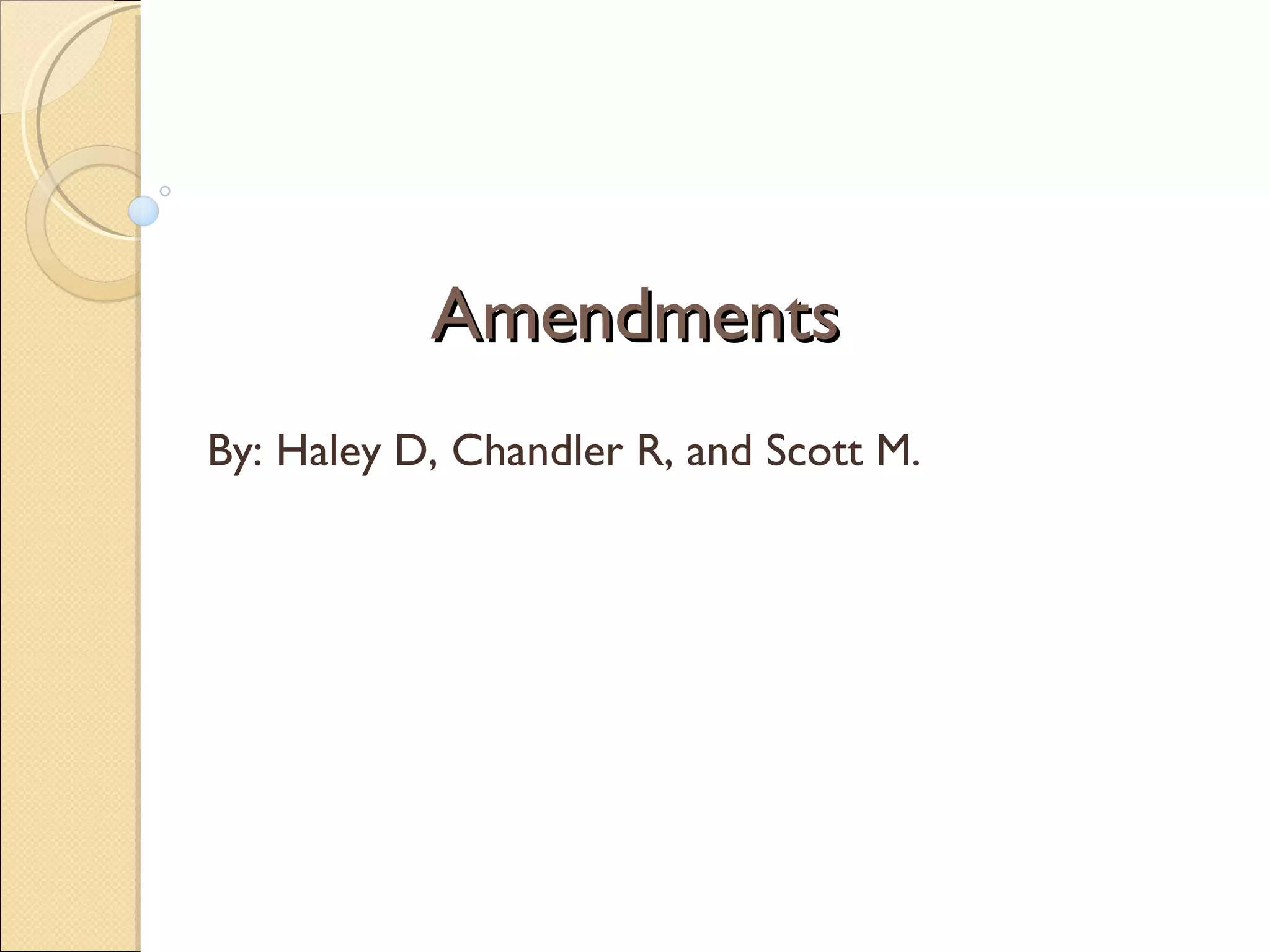 Amendments | PPT