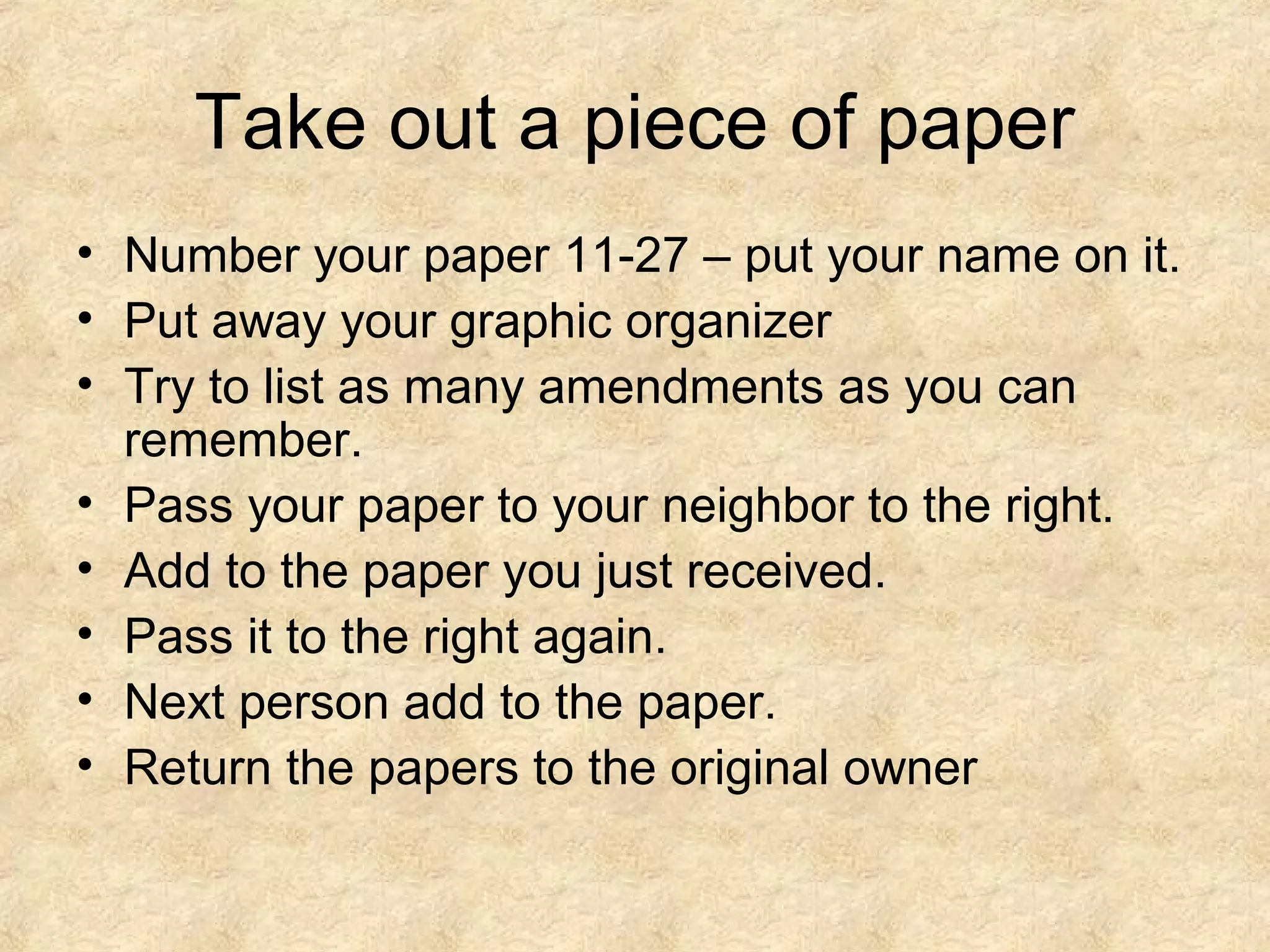 Amendments 11 27 powerpoint | PPT