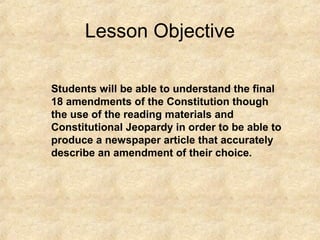 Amendments Powerpoint