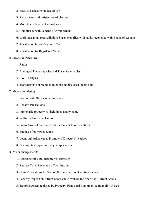 Amendments in Schedule III of Companies Act, w.e.f. 1st April 2022 | PDF | Stocks and Bonds ...