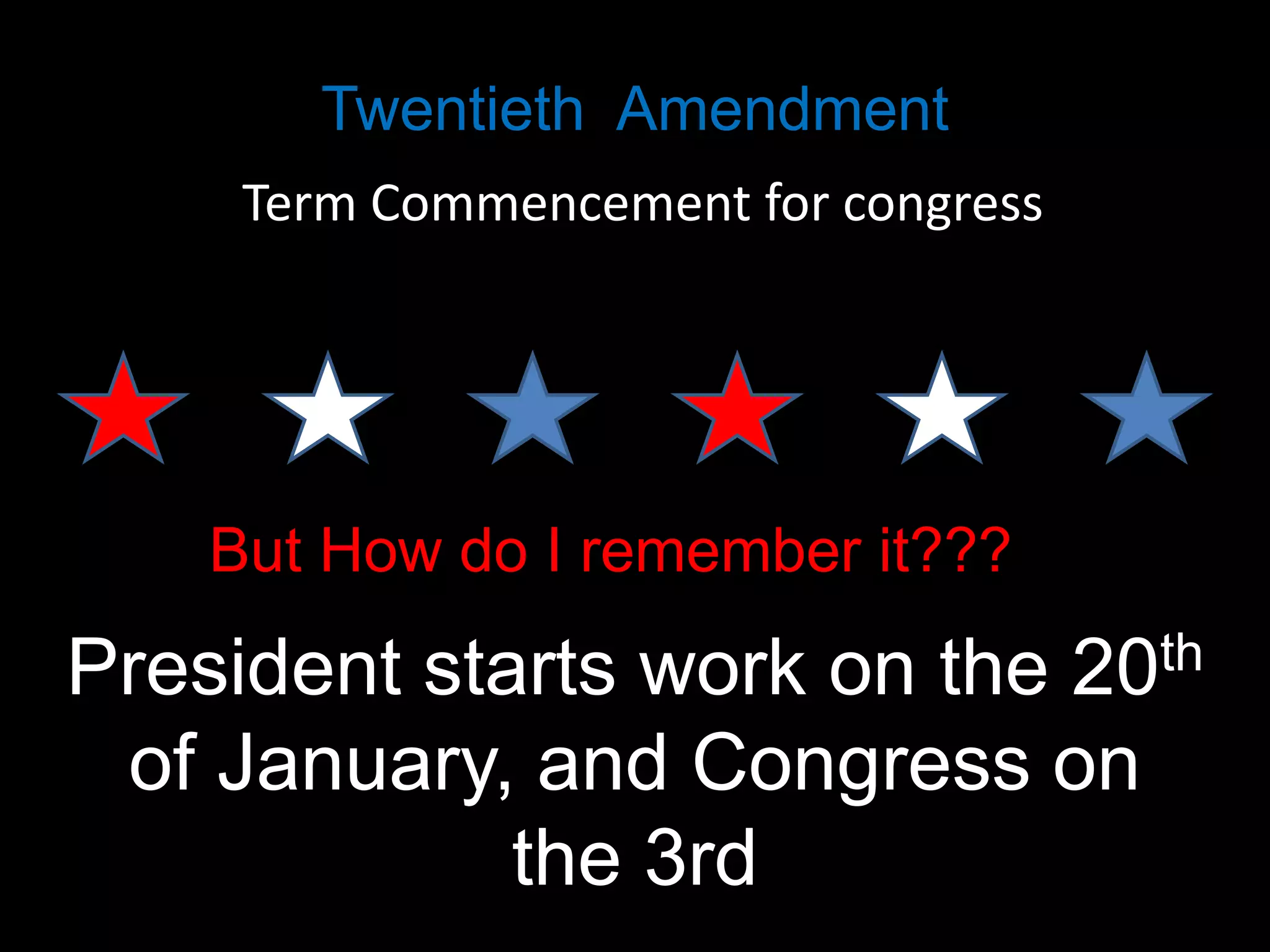 Remembering the Amendments | PPTX