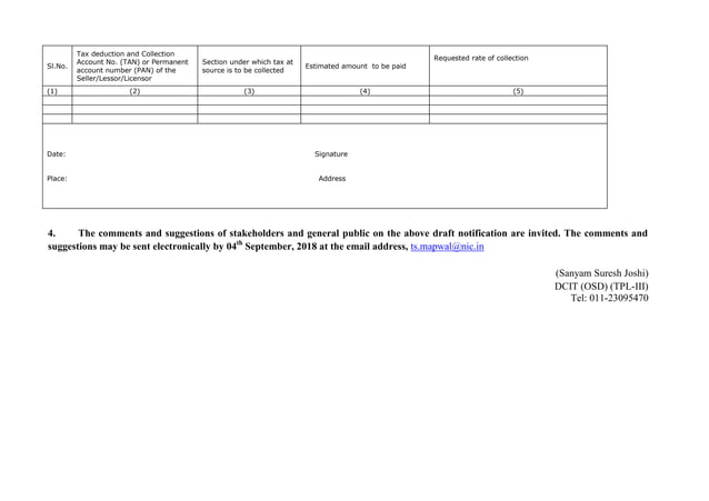 Amendments to rules for online process for lower/nil deduction ...