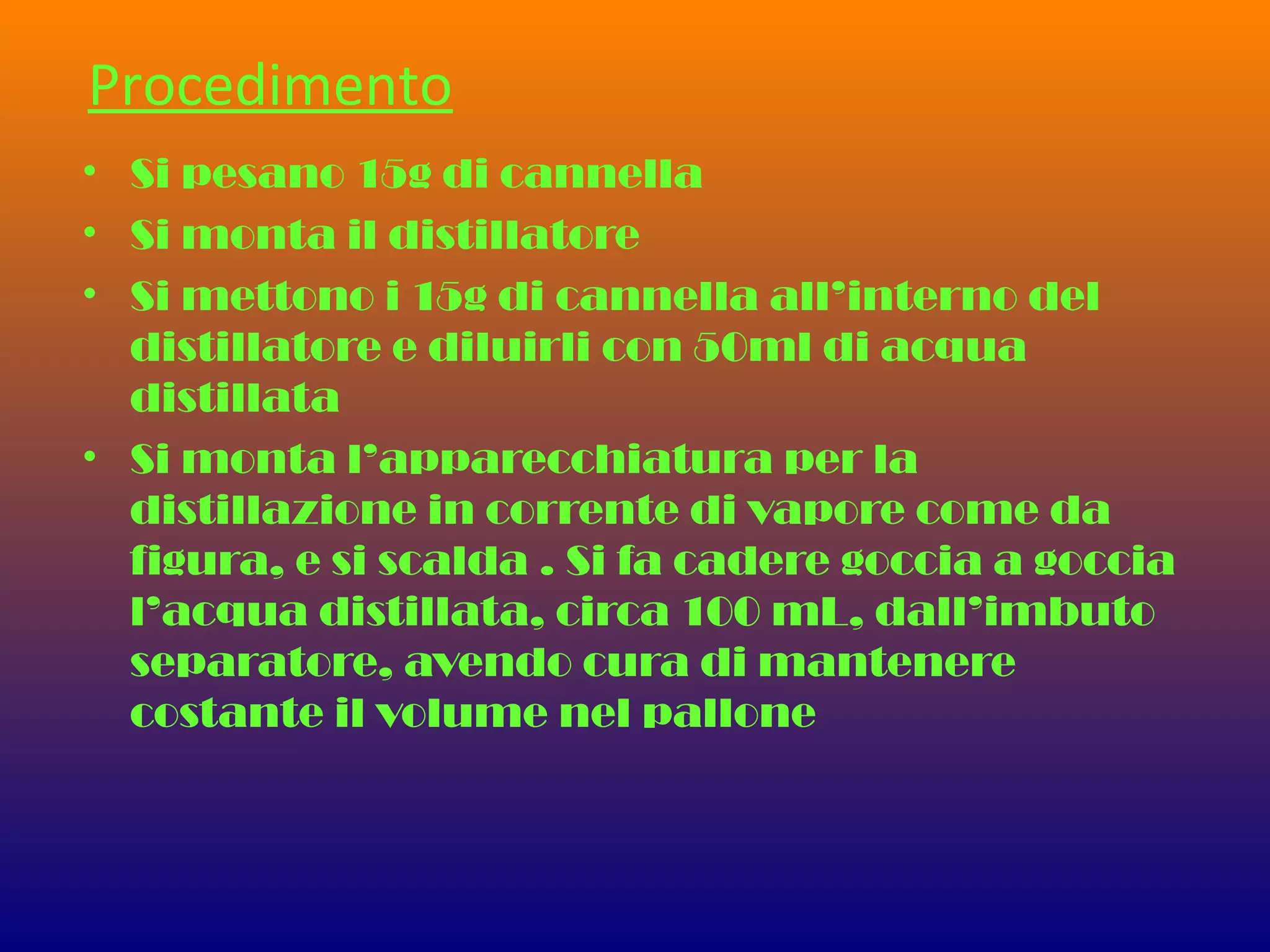 RELAZIONE DI LABORATORIO DI AMENDOLA | PPT