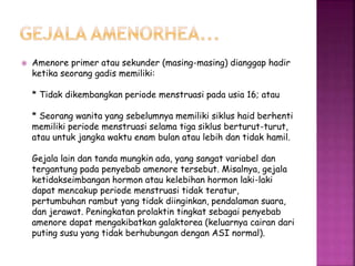 Amenorhea | PPTX