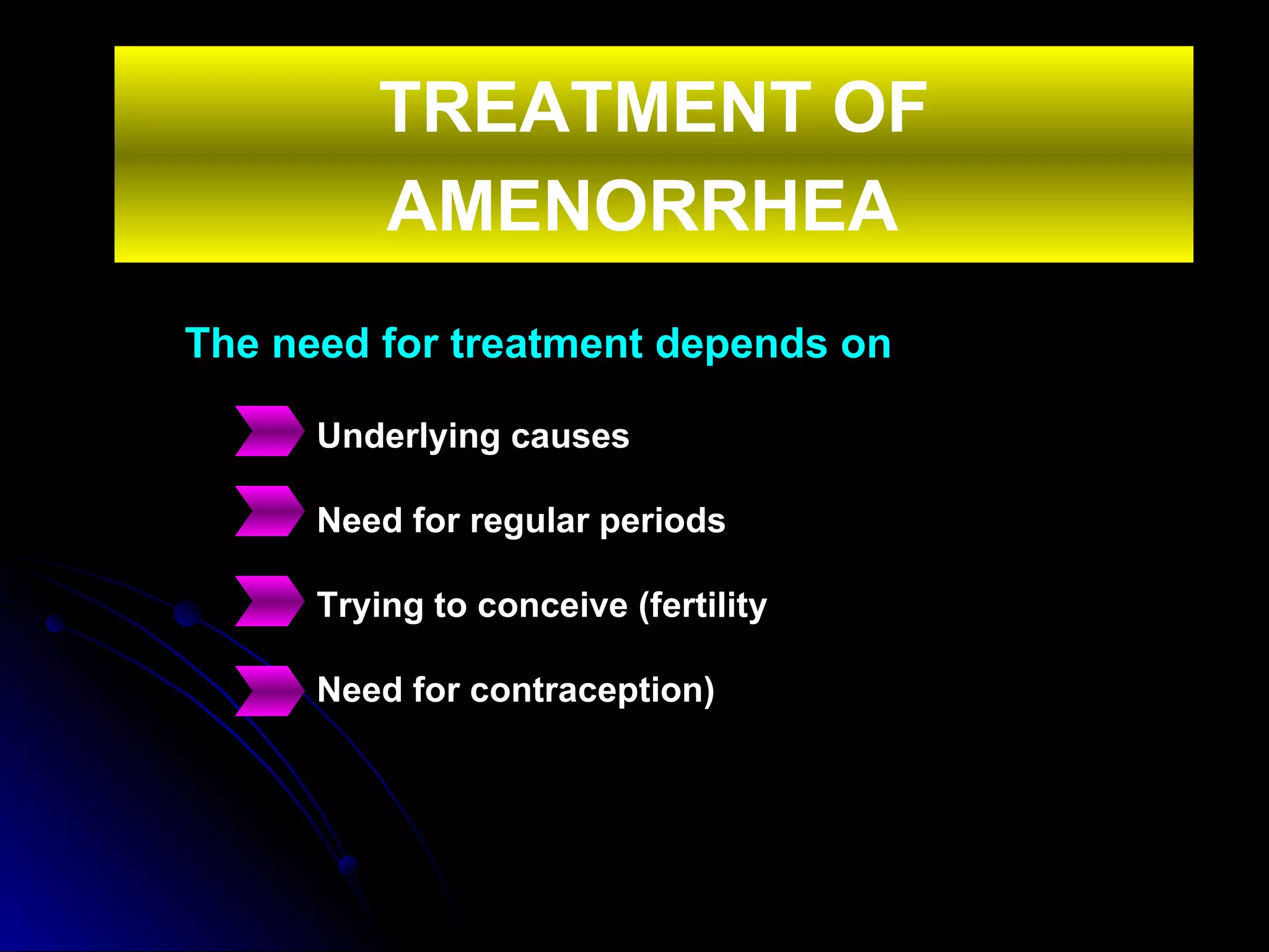 Amenorrhea | PPT