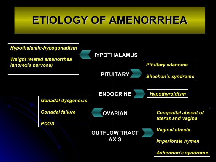 Amenorrhea