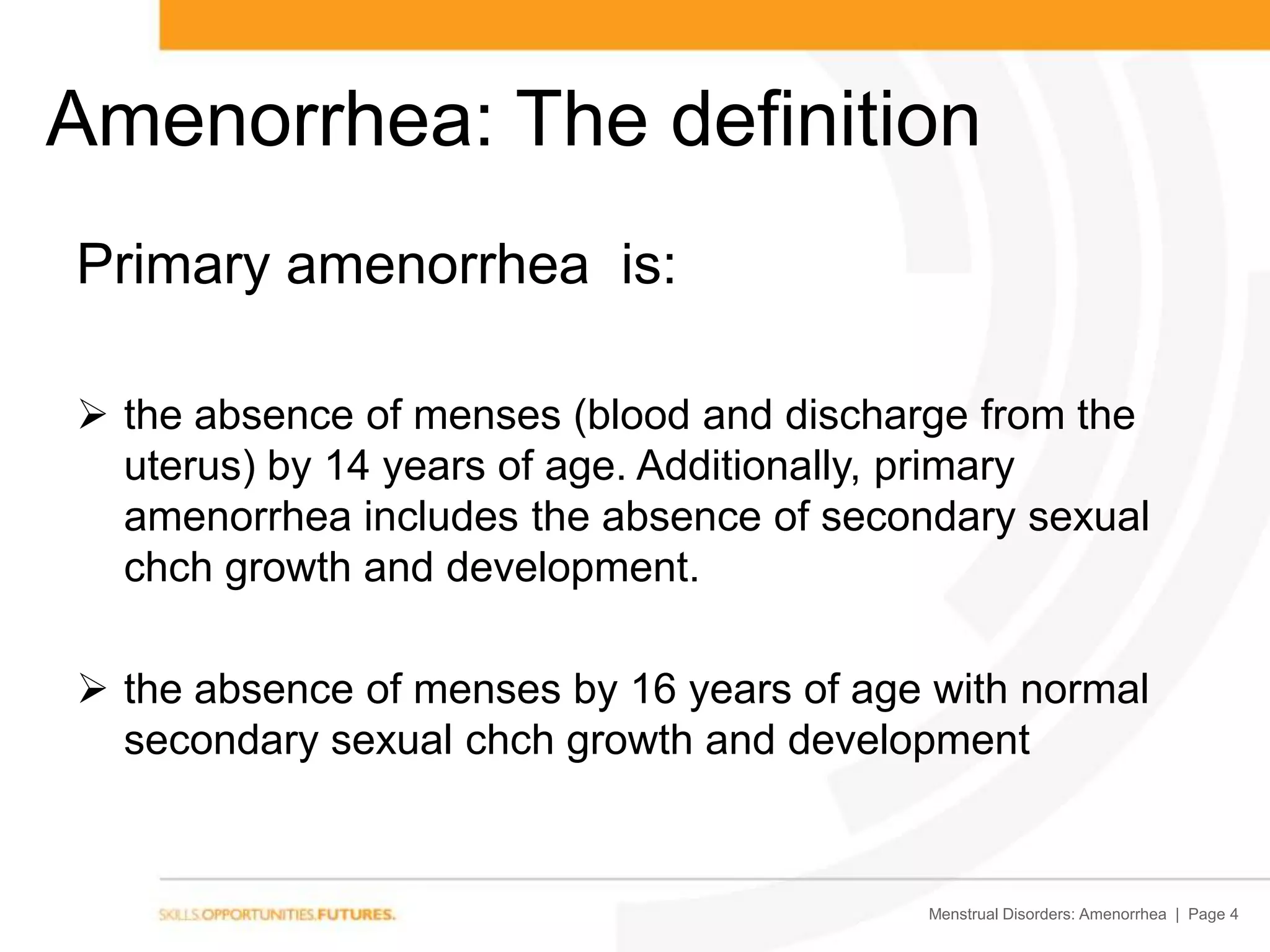 Amenorrhea | PPTX