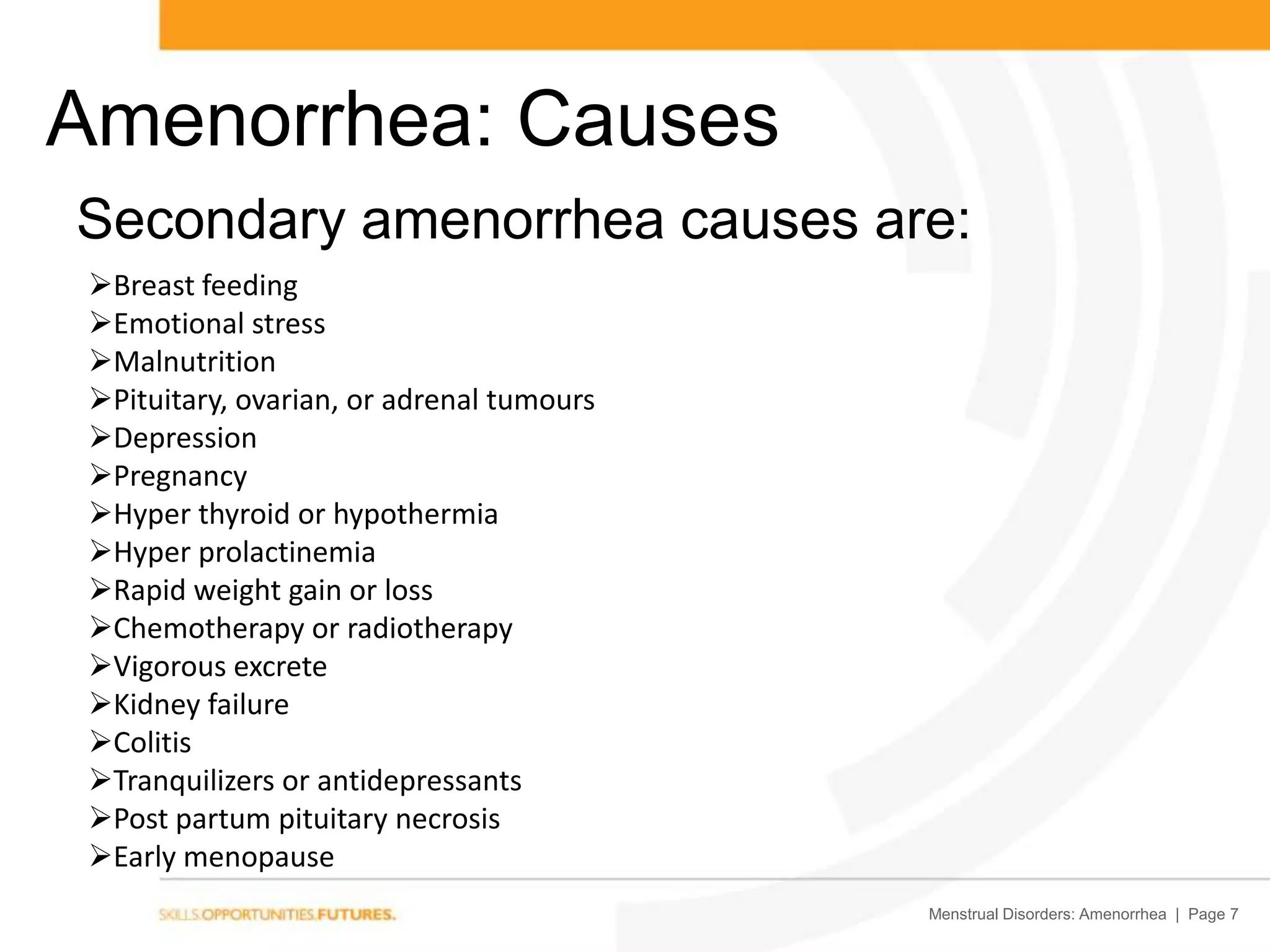 Amenorrhea | PPTX