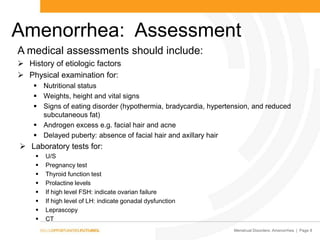 Amenorrhea | PPTX