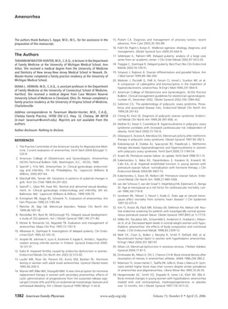 Amenorrhea | PDF