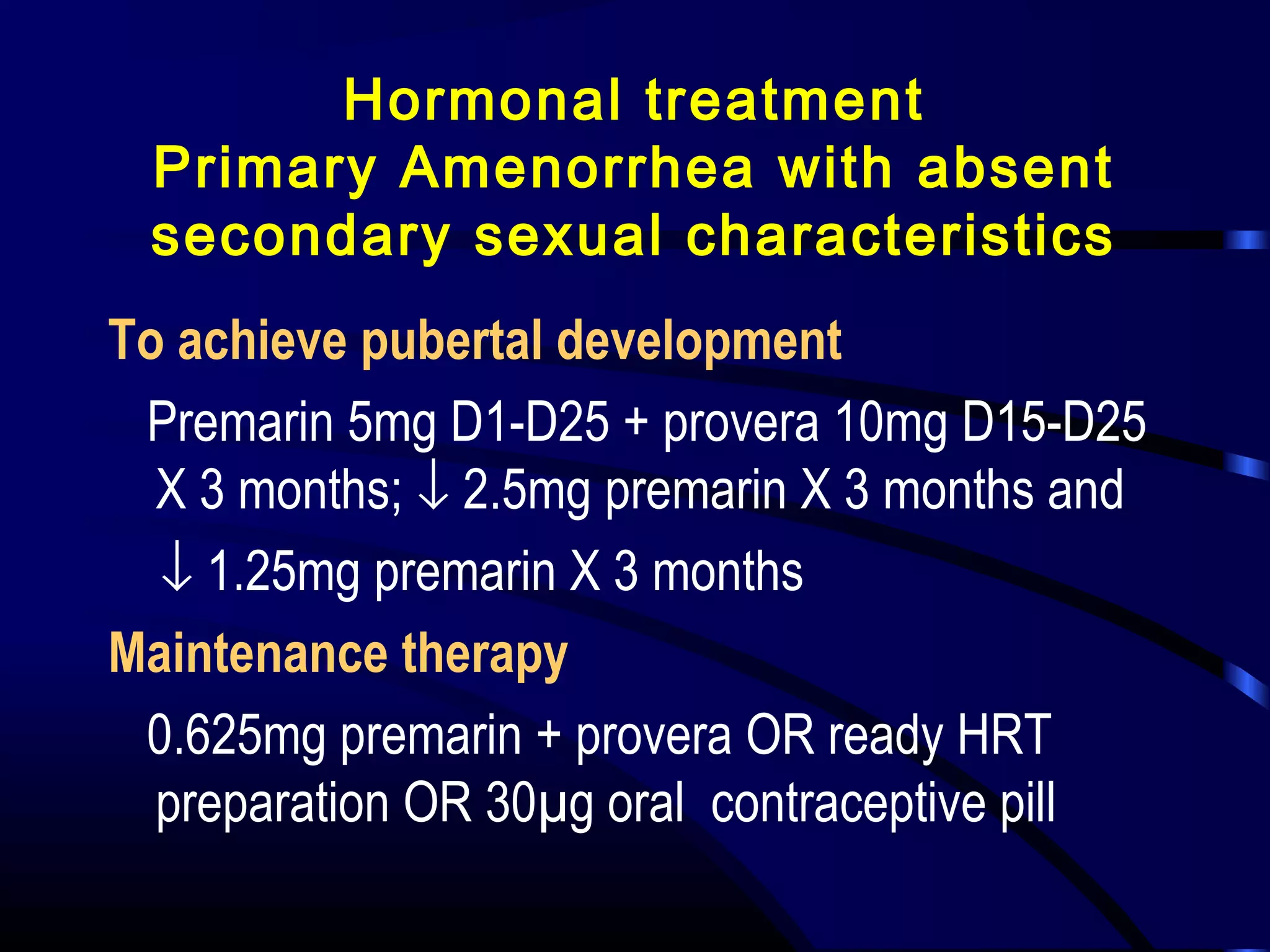 Amenorrhea | PPT