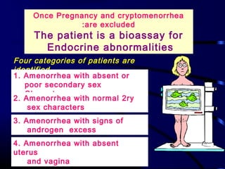 Amenorrhea | PPT