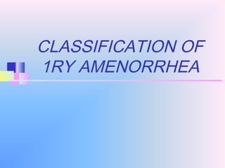 Amenorrhea | PPT | Hormonal Disorders | Endocrine and Metabolic Diseases