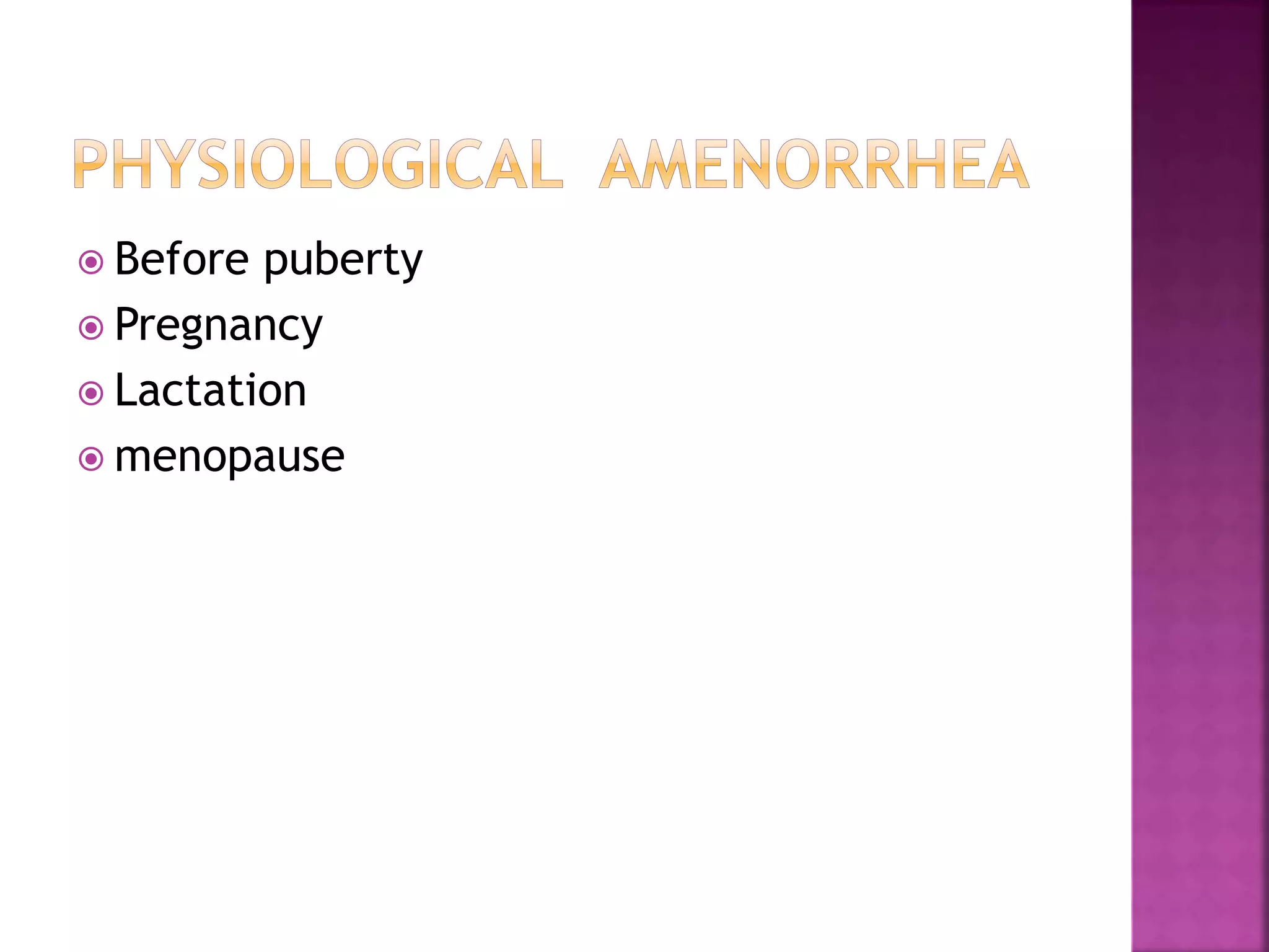 Primary Amenorrhea | PPTX
