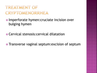 Primary Amenorrhea | PPTX