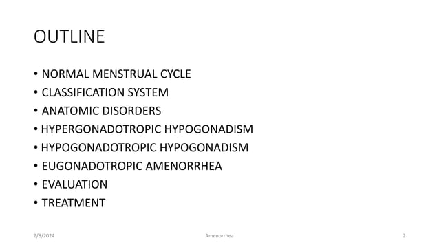 Amenorrhea(HO Class) by Dr Abenezer G.pptx