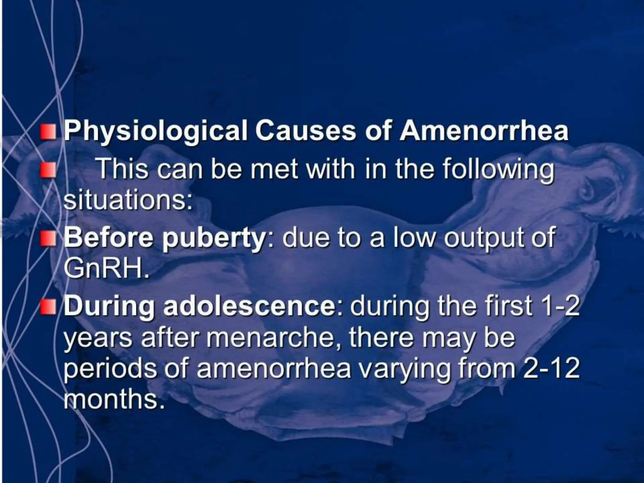Amenorrhea definition causes and mangement.pptx