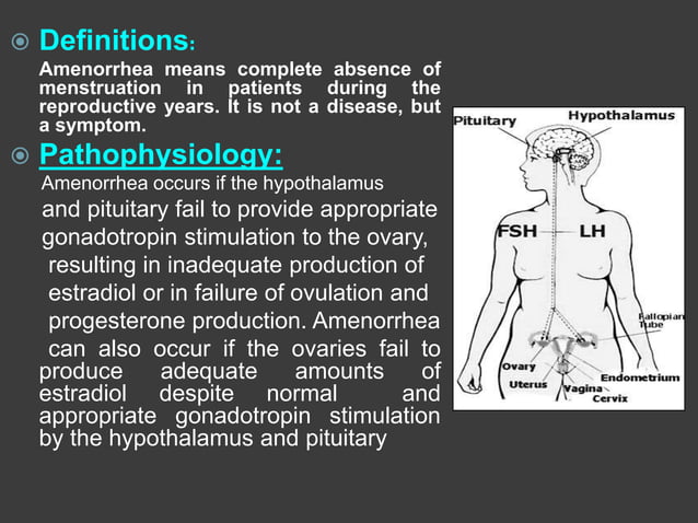 Amenorrhea - Define, Cause, Sign and Symptoms, Type- Pathological and ...