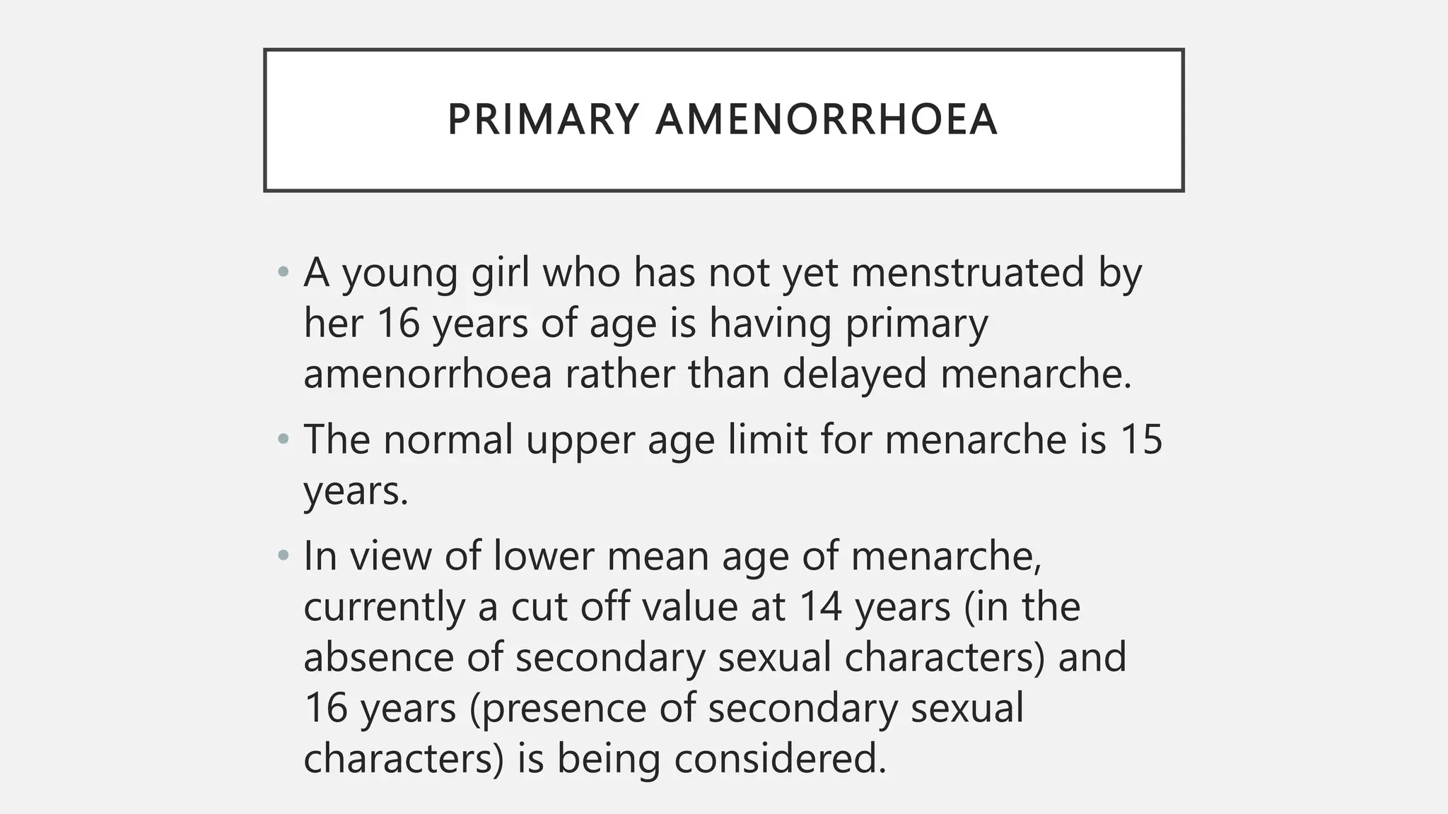 Amenorrhea PPT.pptx for the easy understanding of gyn | PPTX
