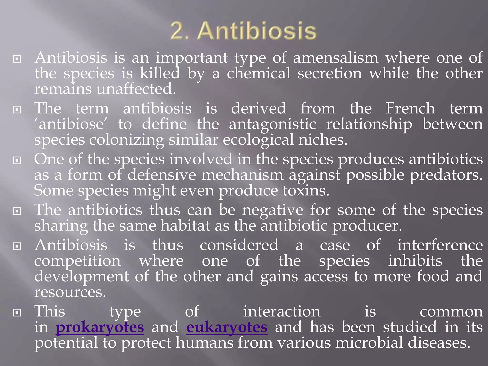 Amensalism (antagonism) | PPTX