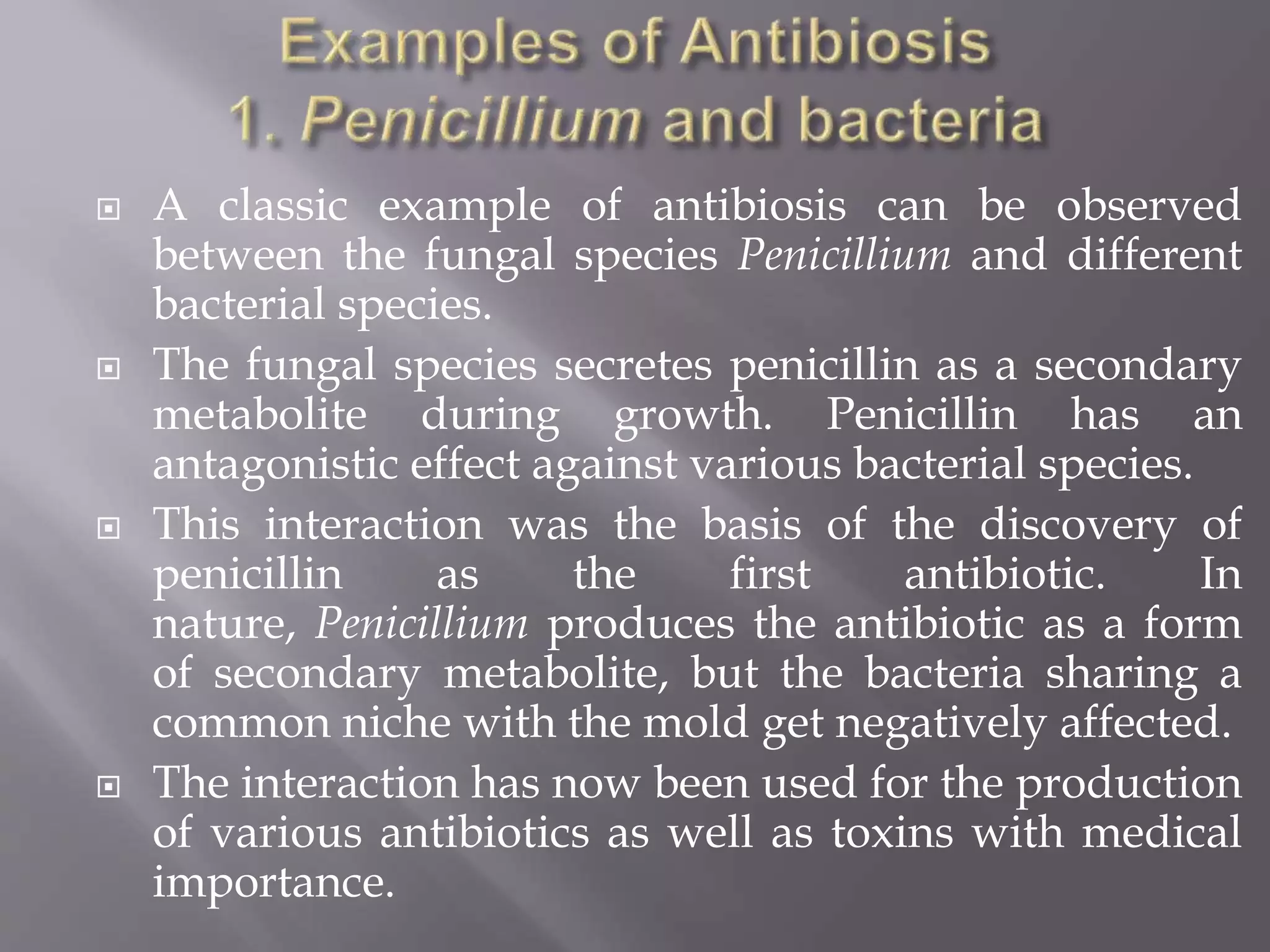Amensalism (antagonism) | PPTX