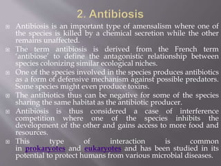 Amensalism (antagonism) | PPTX