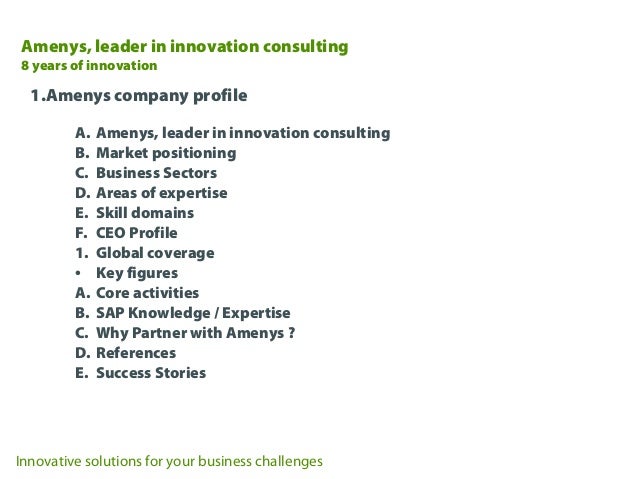 Amenys Company Profile