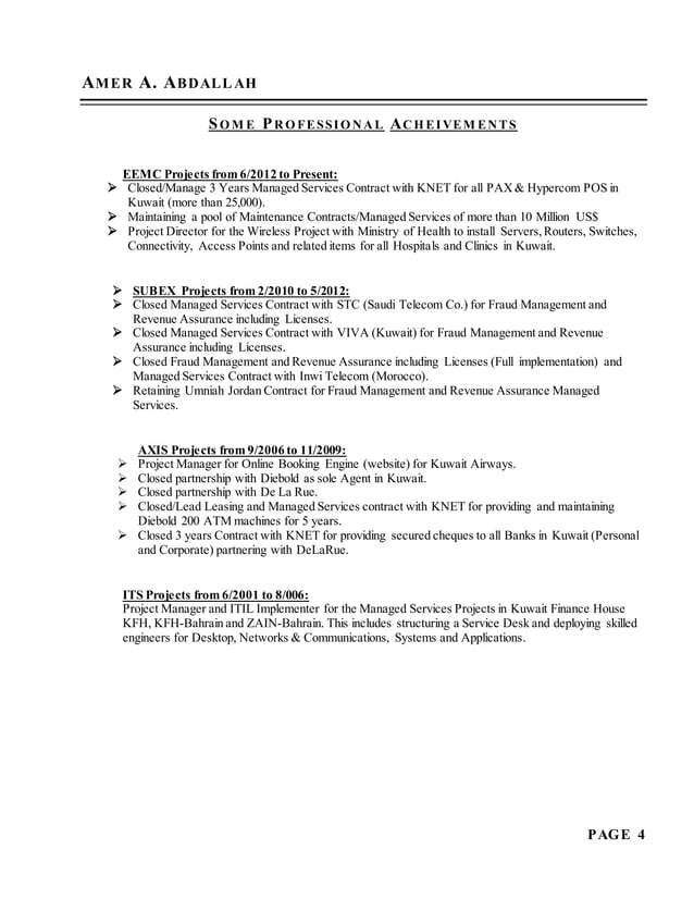 Amer abdallah Resume | DOCX
