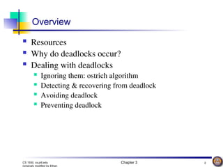 Deadlocks occur when two or more processes. | PPT