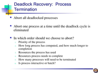 Deadlocks occur when two or more processes. | PPT