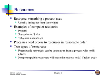 Deadlocks occur when two or more processes. | PPT