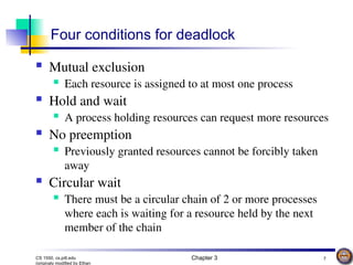 Deadlocks occur when two or more processes. | PPT
