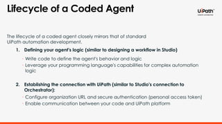 Session 1: Foundations of UiPath Coded Agents | PDF