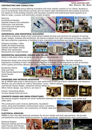 Amera Construction Brochure | PDF