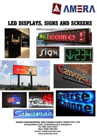 Amera LED screen brochure | PDF