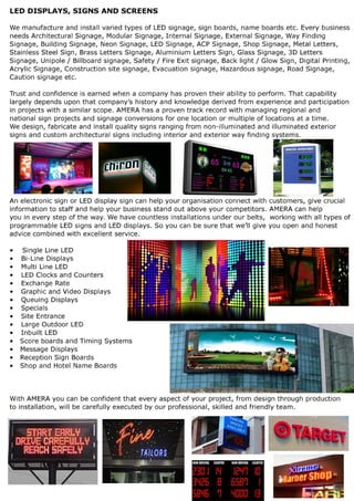 Amera LED screen brochure | PDF